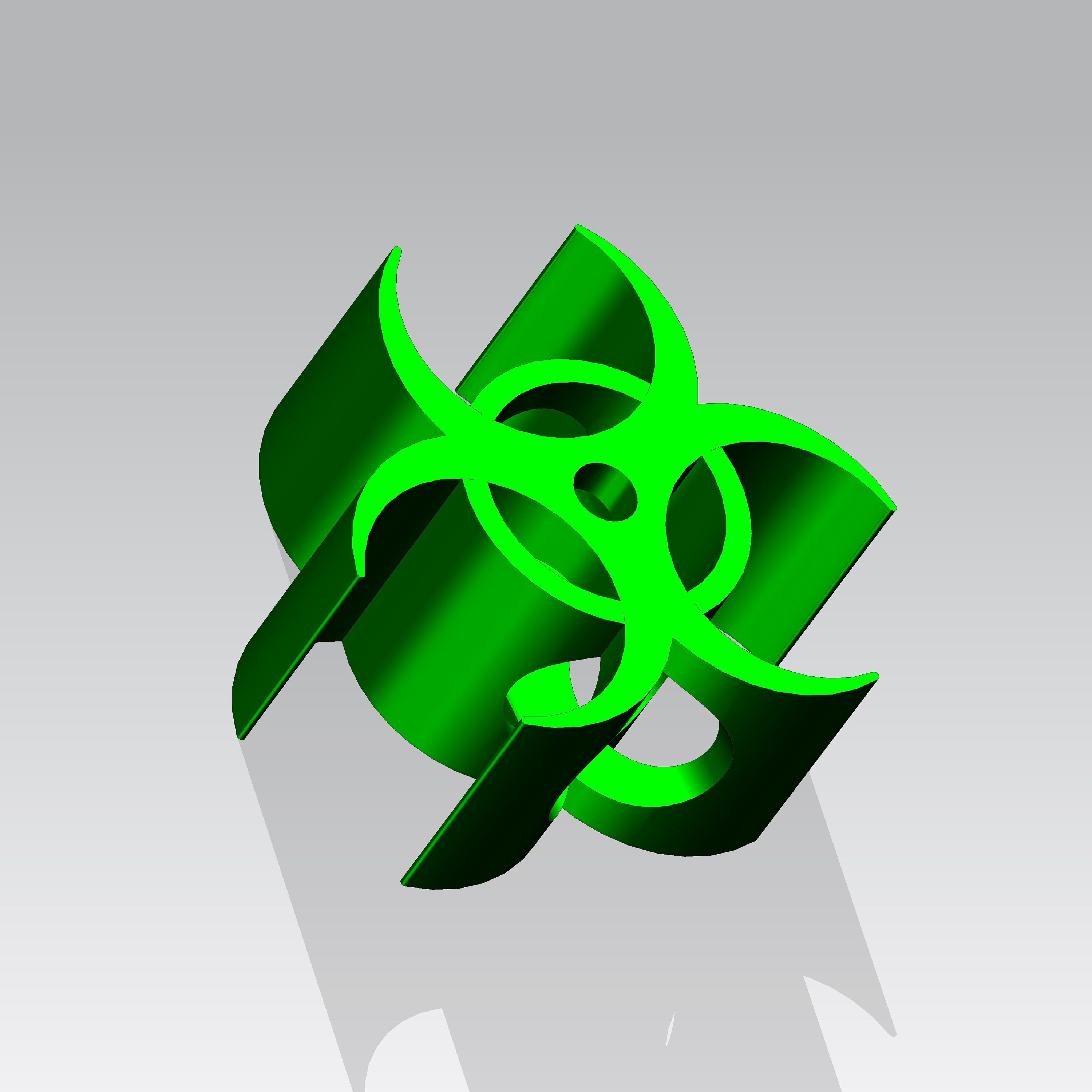 Biohazard Sign - Straw Topper, 3d Print File, Stl Files. Tropical Straw ...