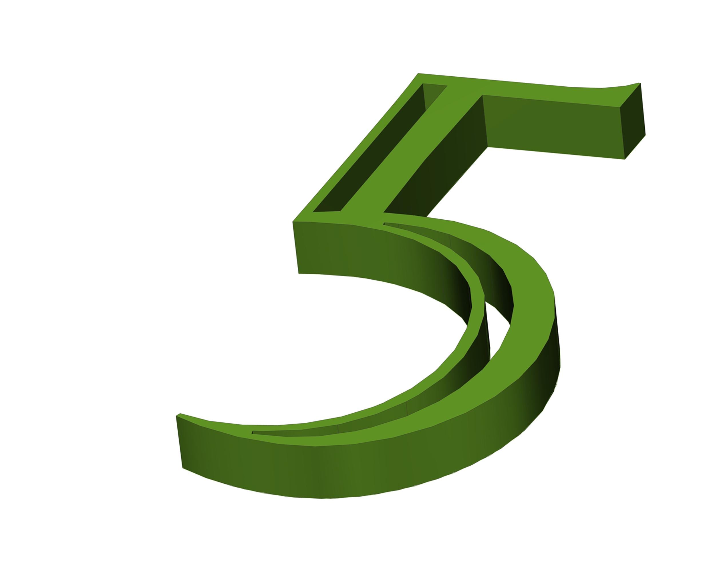 3D Printable Numbers Set - Elegant Designs Inspired by Castellar Font ...