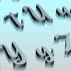 3D Printable English Alphabet Models - Uppercase & Lowercase Letters ...