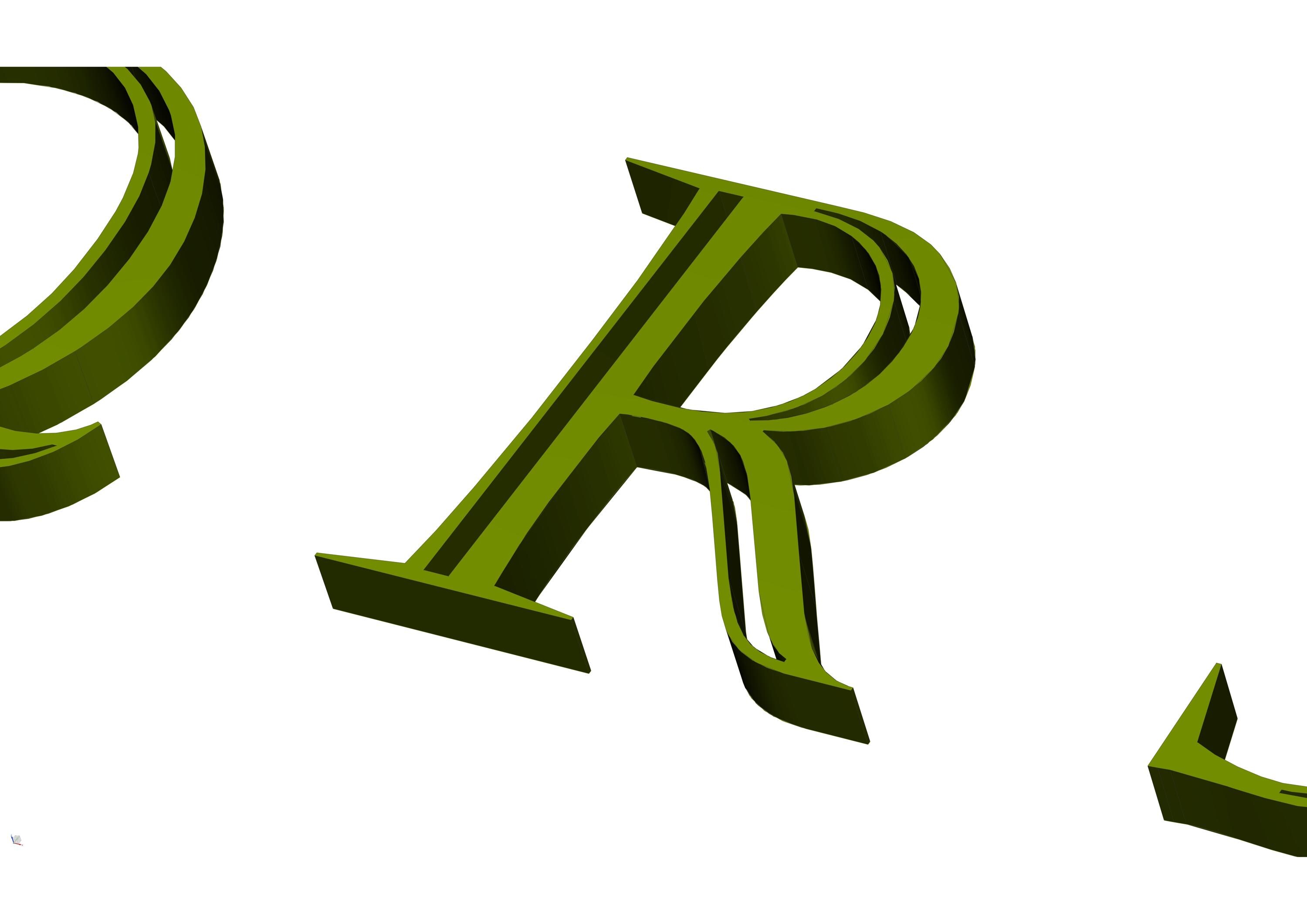 3D Printable Uppercase English Alphabet - Elegant Letters Inspired by ...