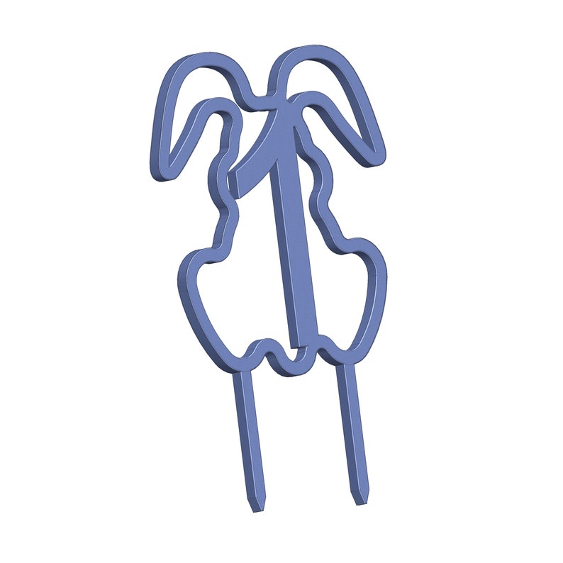 Cake Topper Numbers Svg Bunny Stl File. Rabbit Cake Topper 1 | Etsy