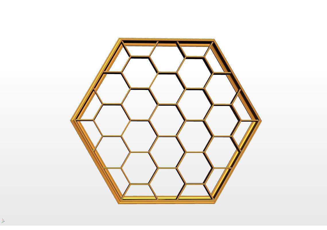 Honeycomb Cookie Honeycomb Stl, Stl Files. Cookie Mold, Bee Biscuit-stl ...