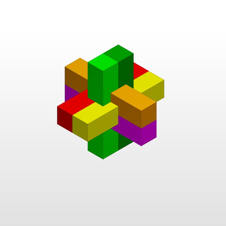 Teaser - Brainteaser 3d Printed Fidget Toy. Logic Puzzle, Conundrum Stl ...