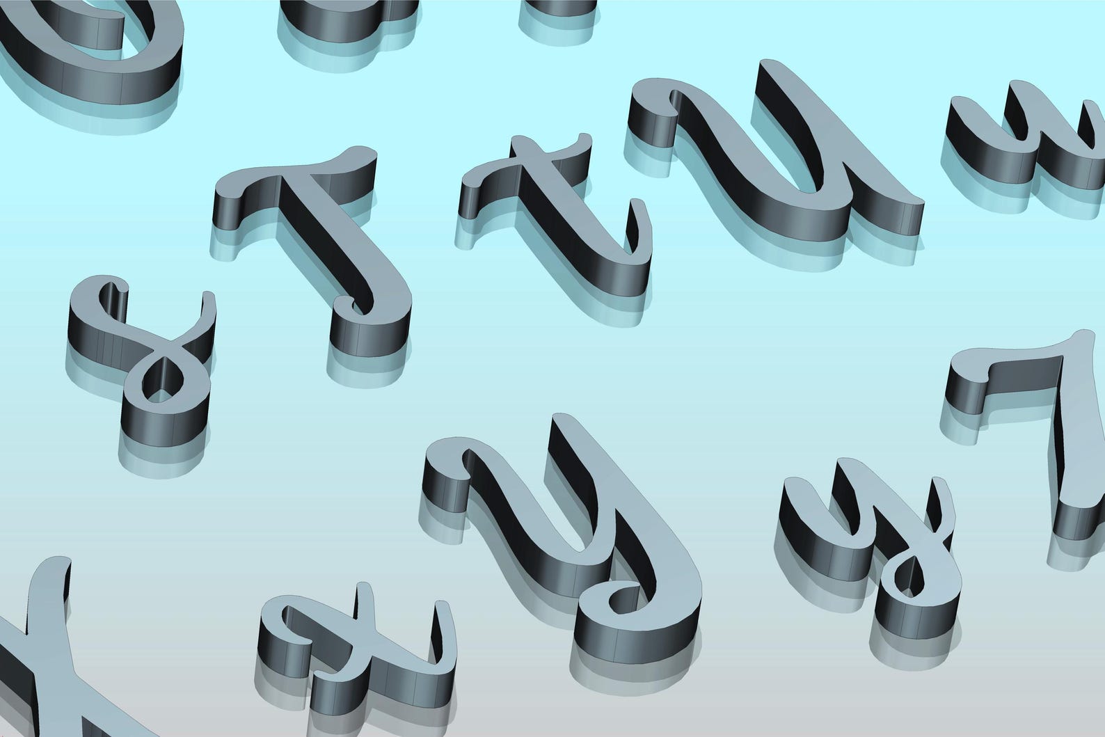 3D Printable English Alphabet Models - Uppercase & Lowercase Letters ...