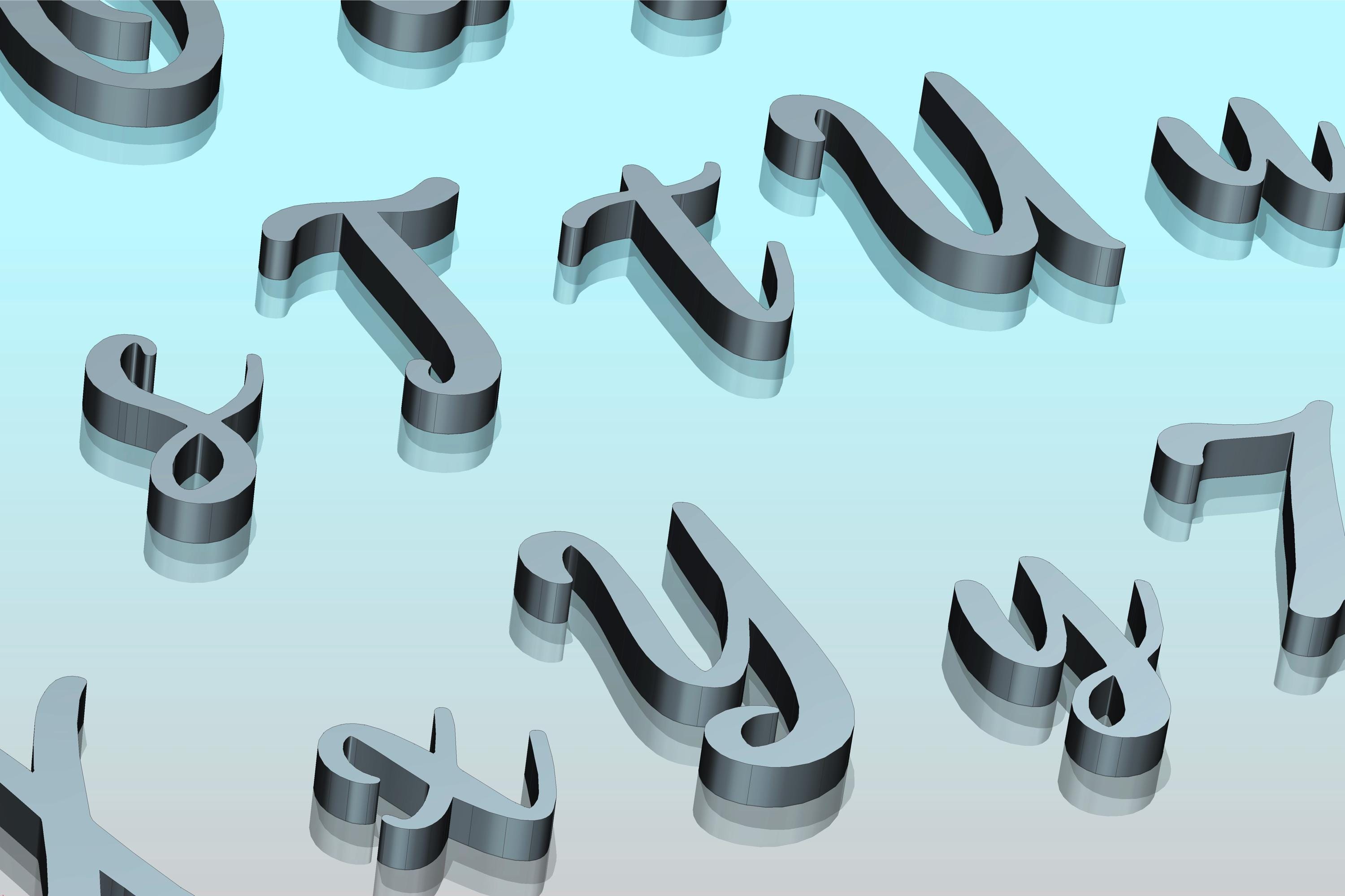 3D Printable English Alphabet Models - Uppercase & Lowercase Letters ...