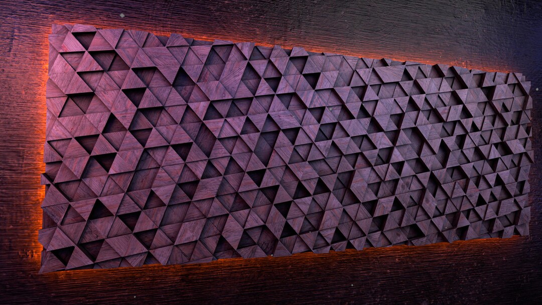 Geometric Triangle Wall Panels - Cnc-ready 3D Model STL Files - Etsy