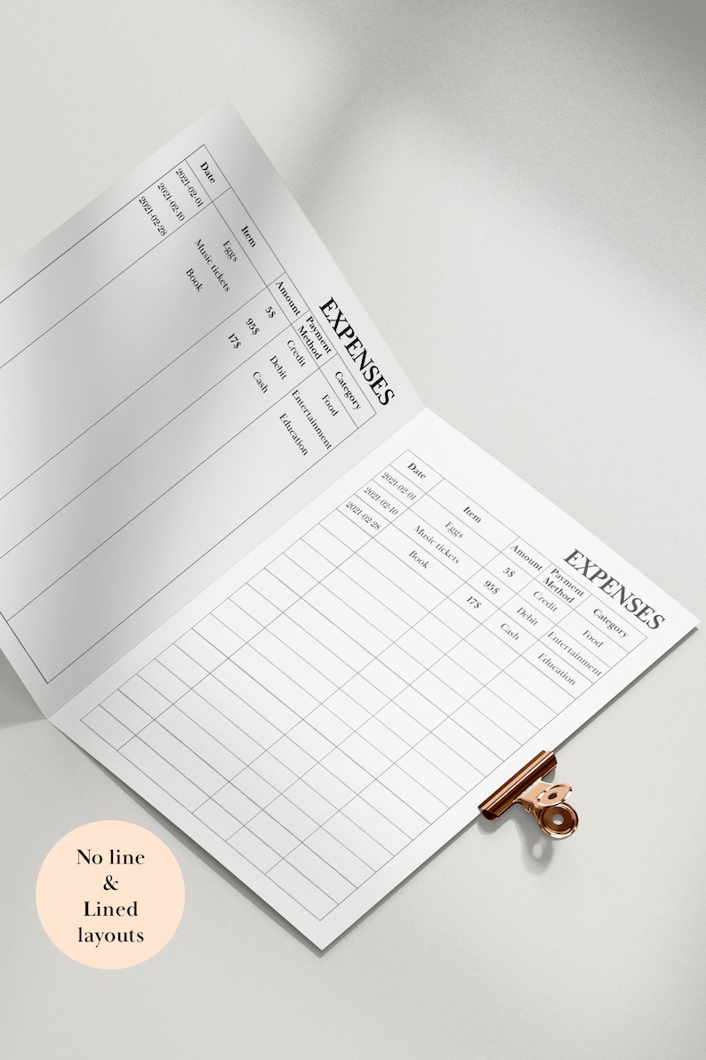 Budget Expenses Planner Bill Tracker A4, A5, Letter Sizes Printables ...
