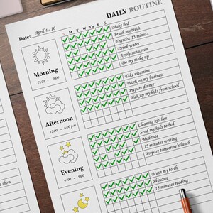 Daily & Weekly Routine To-dos Priority List A4, A5, Letter Printables ...