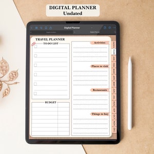 Undated Digital Planner iPad Planner PDF Planner Work With Goodnotes ...