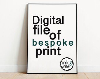 Bespoke Print - Etsy