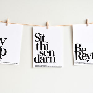 Yorkshire Dialect Print, Yorkshire Slang, Mek Thi Sen at Home ...