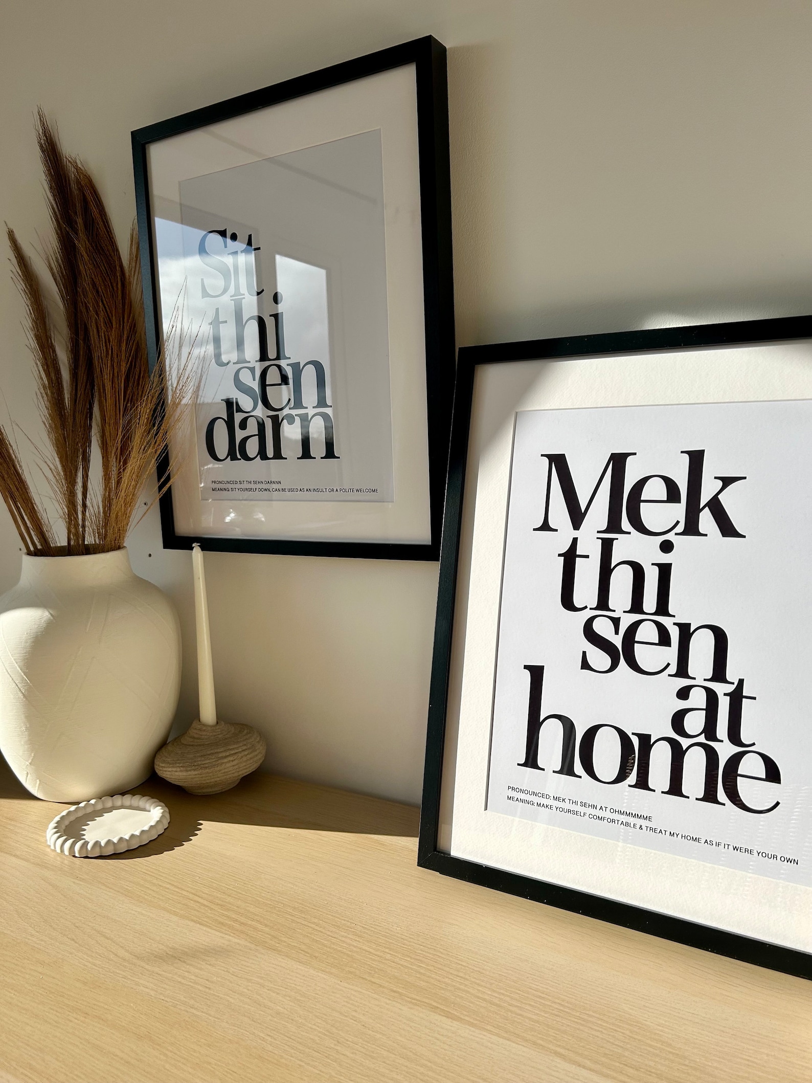 Yorkshire Dialect Print, Yorkshire Slang, Mek Thi Sen at Home ...