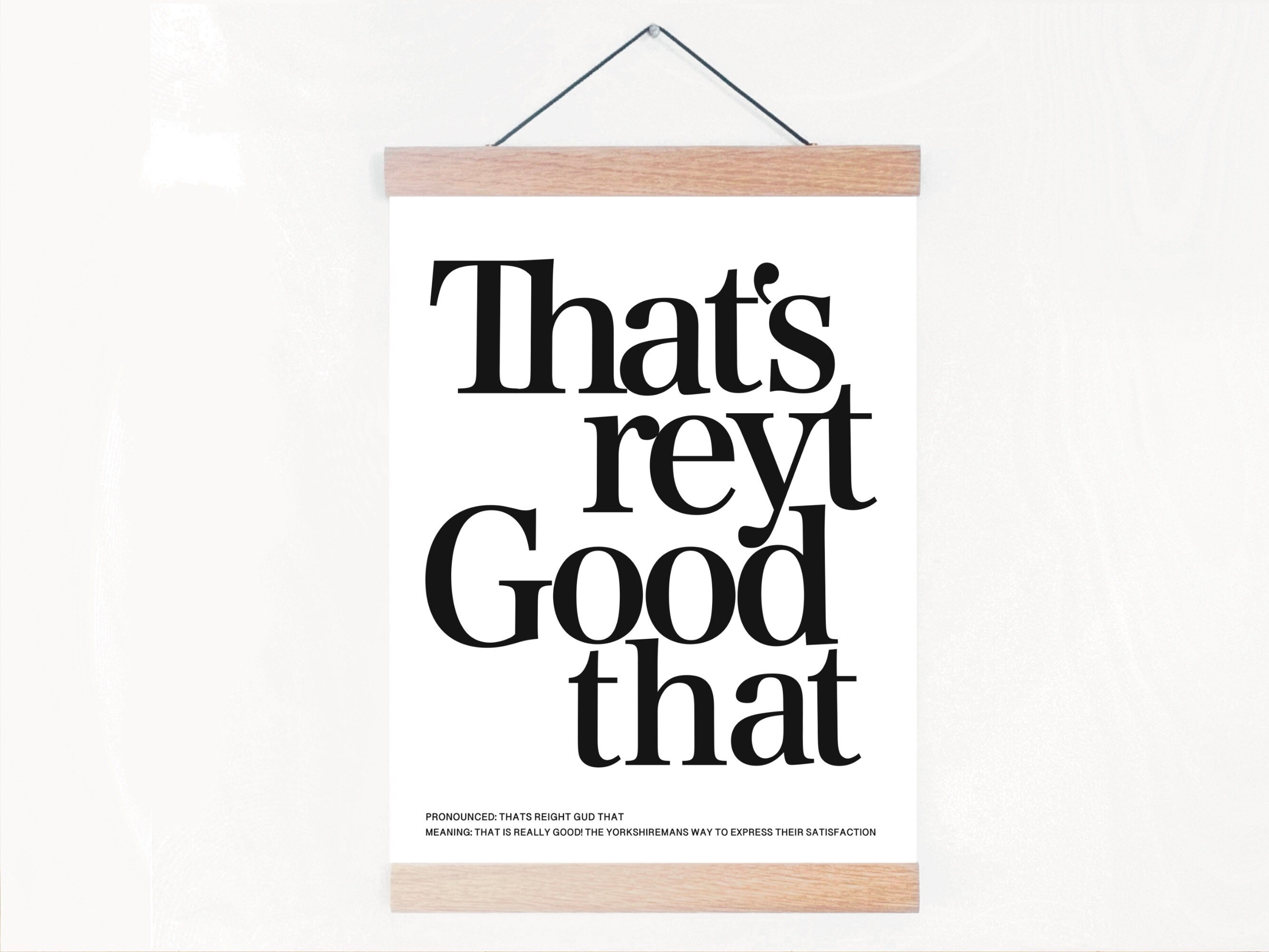 Yorkshire Dialect Print, Yorkshire Slang, Sit Thi Sen Darn, Yorkshire ...
