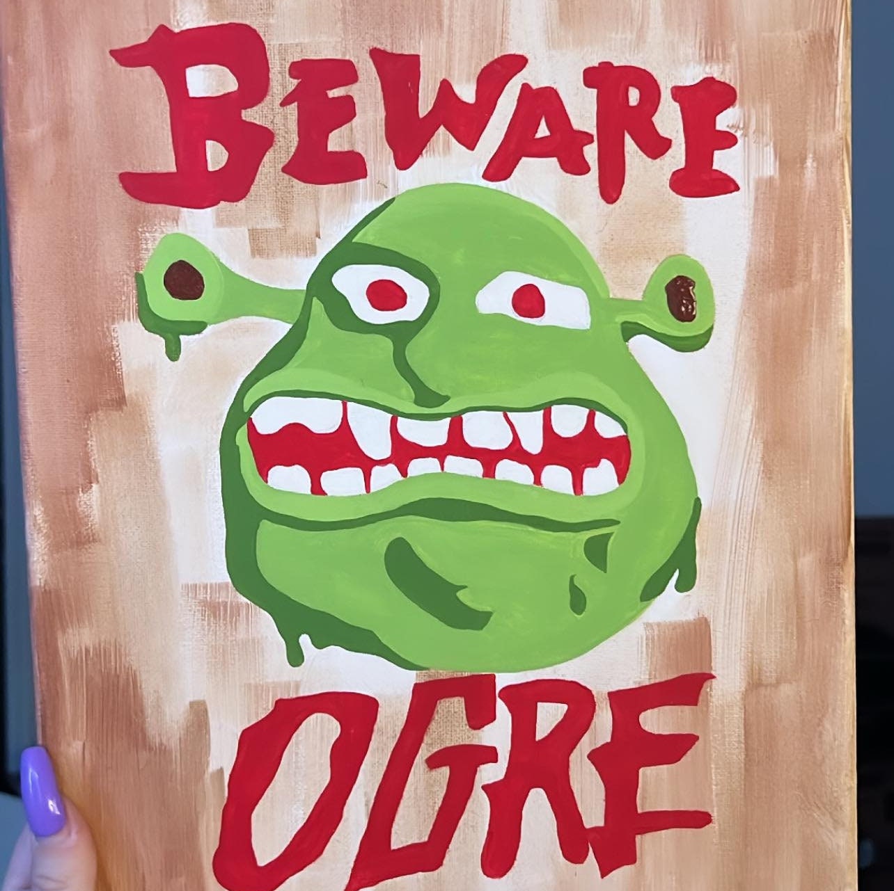 Shrek Cuidado con el ogro - Etsy México