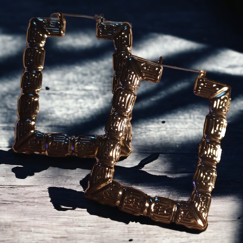 Bamboo Earrings - Etsy