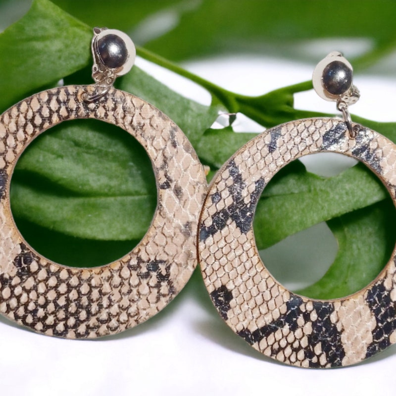 Snakeskin Earrings - Etsy