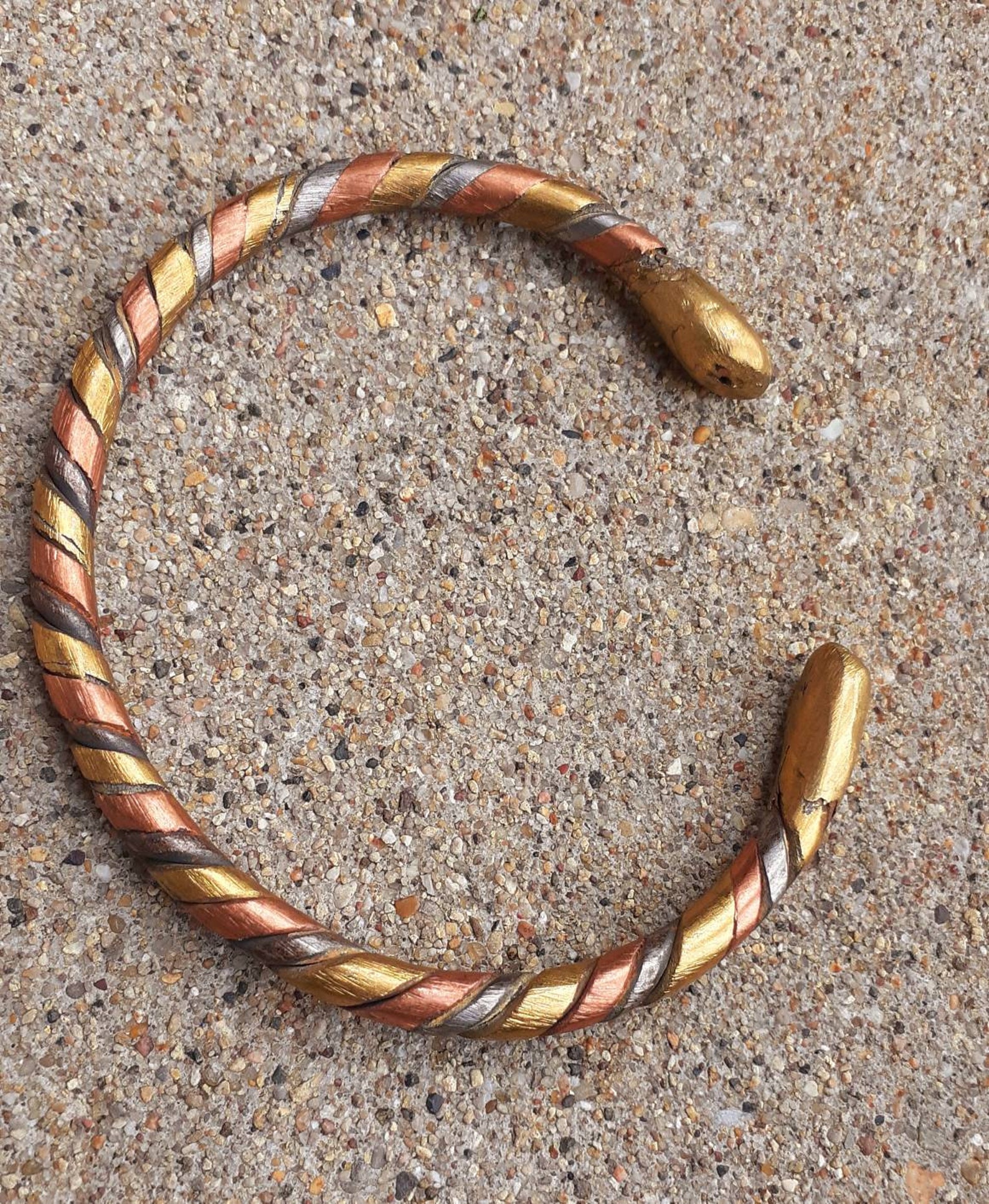 Mens Vintage African Copper and Brass Bracelet | Etsy