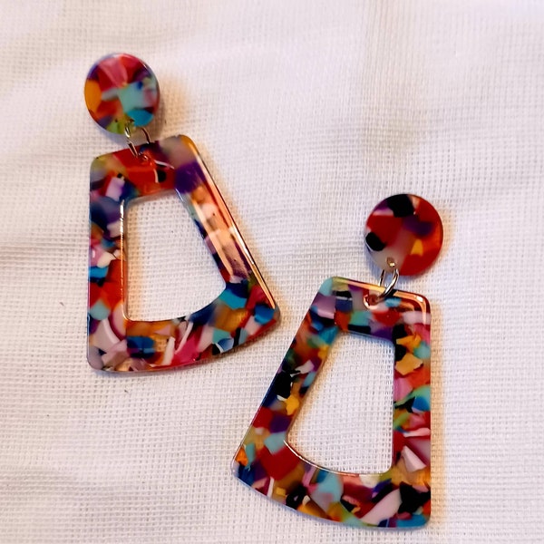 Lucite Earrings - Etsy