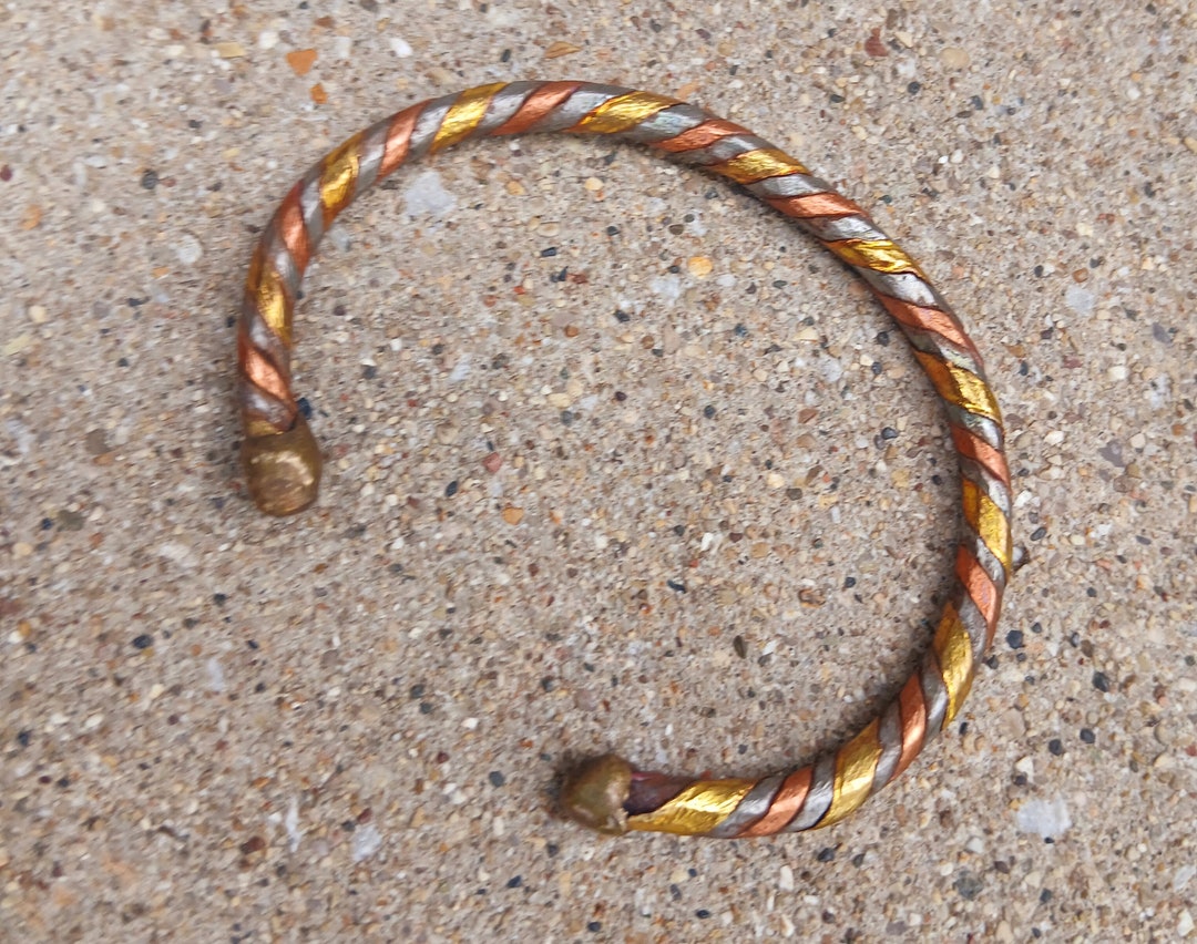 Mens Vintage African Copper and Brass Bracelet - Etsy