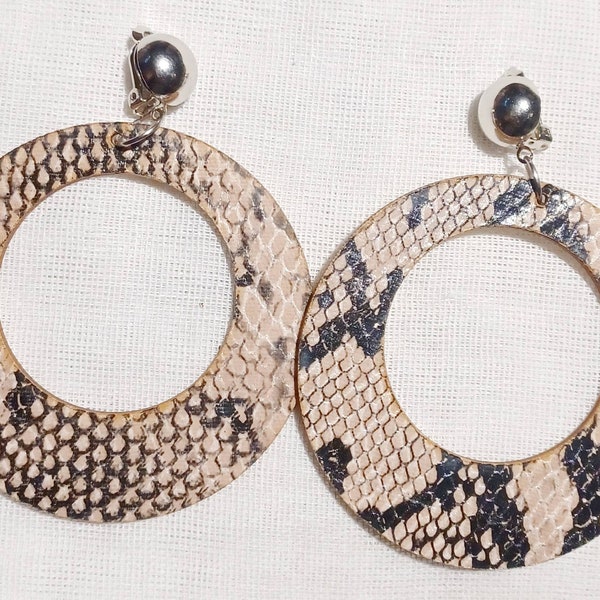 Snakeskin Earrings - Etsy
