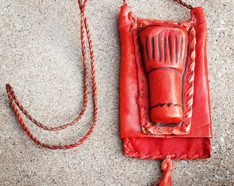 African Leather Pouch - Etsy