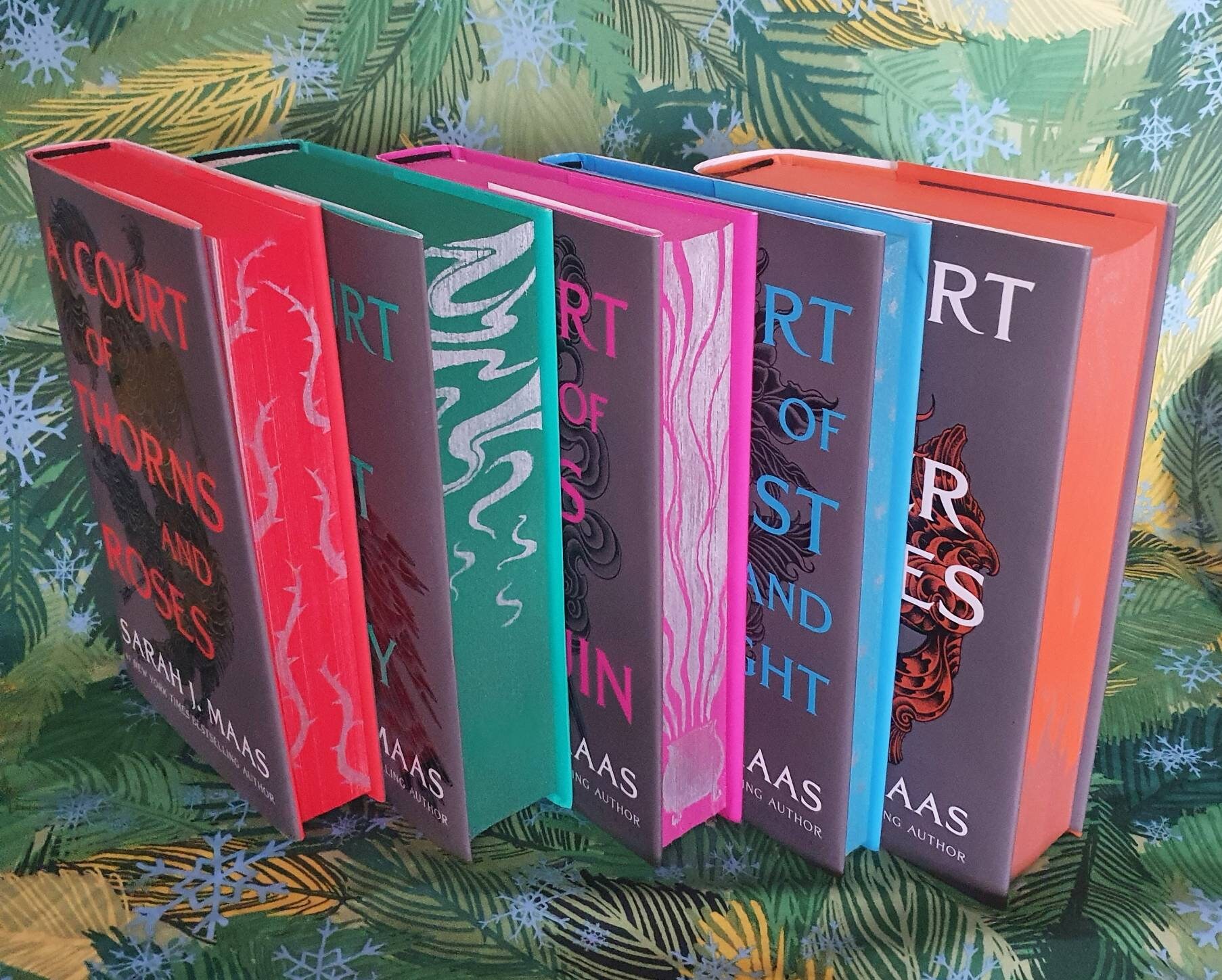 ACOTAR Silver Stencil Sprayed Edge Set | Etsy