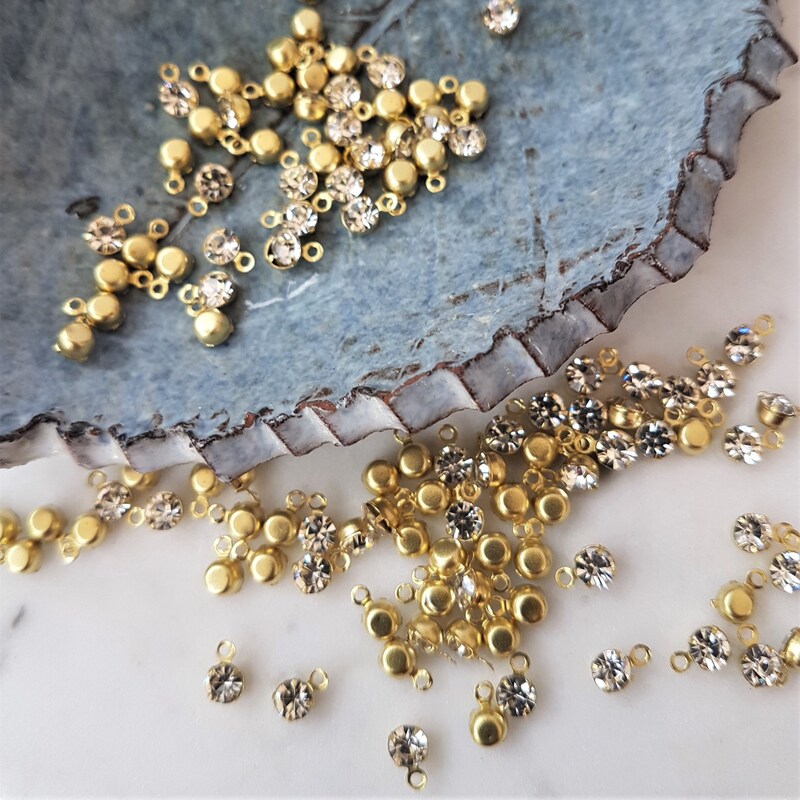 Gold Rhinestones - Etsy