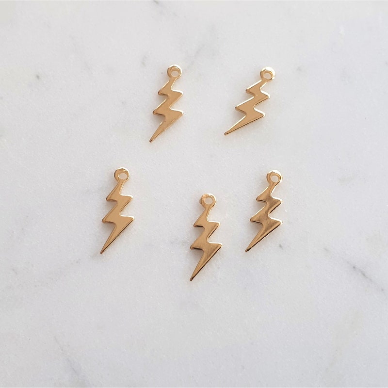 Lightning Charm - Etsy
