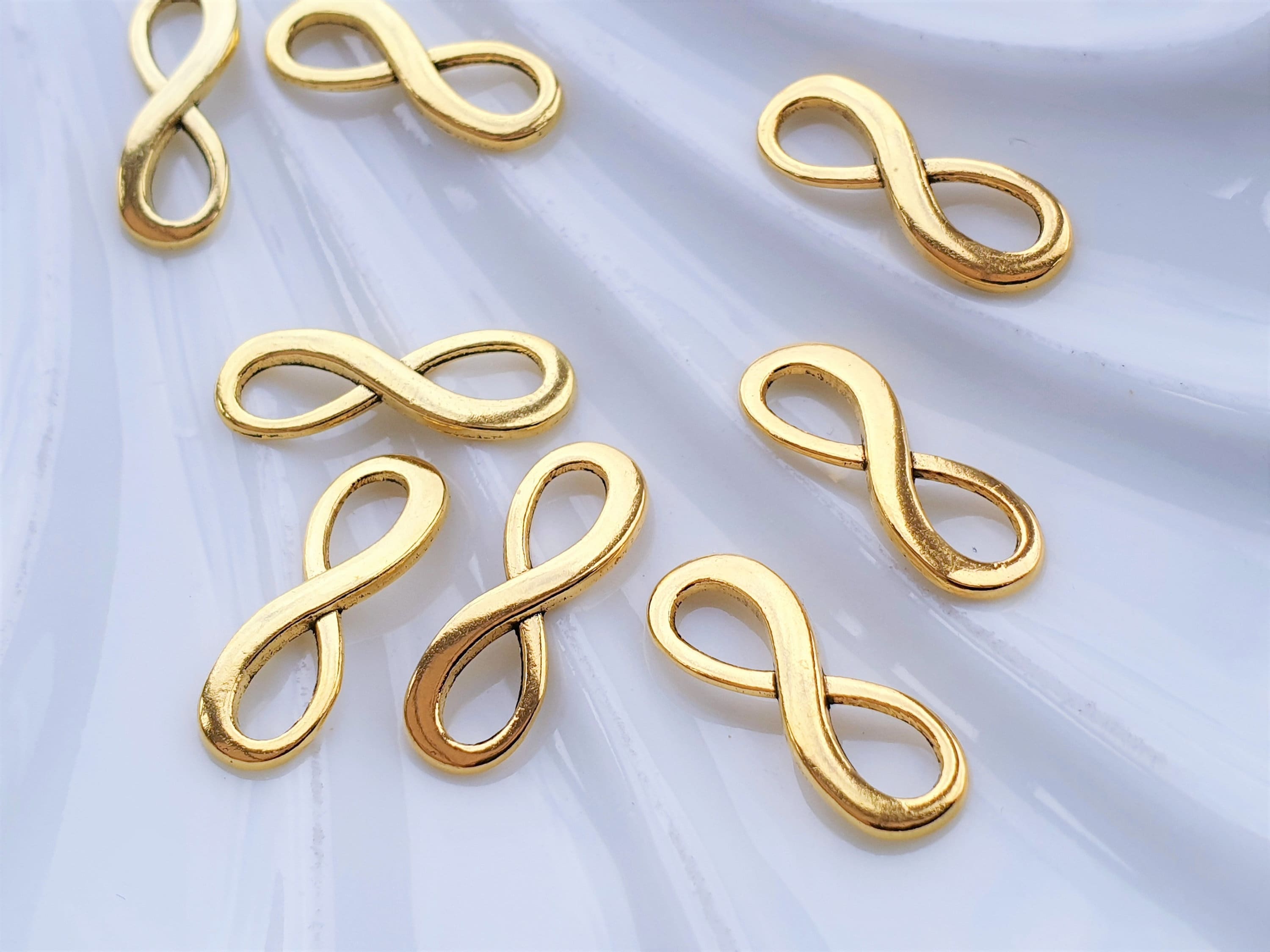 10 X Infinity Connectors Gold Infinity Links Antique Gold - Etsy UK