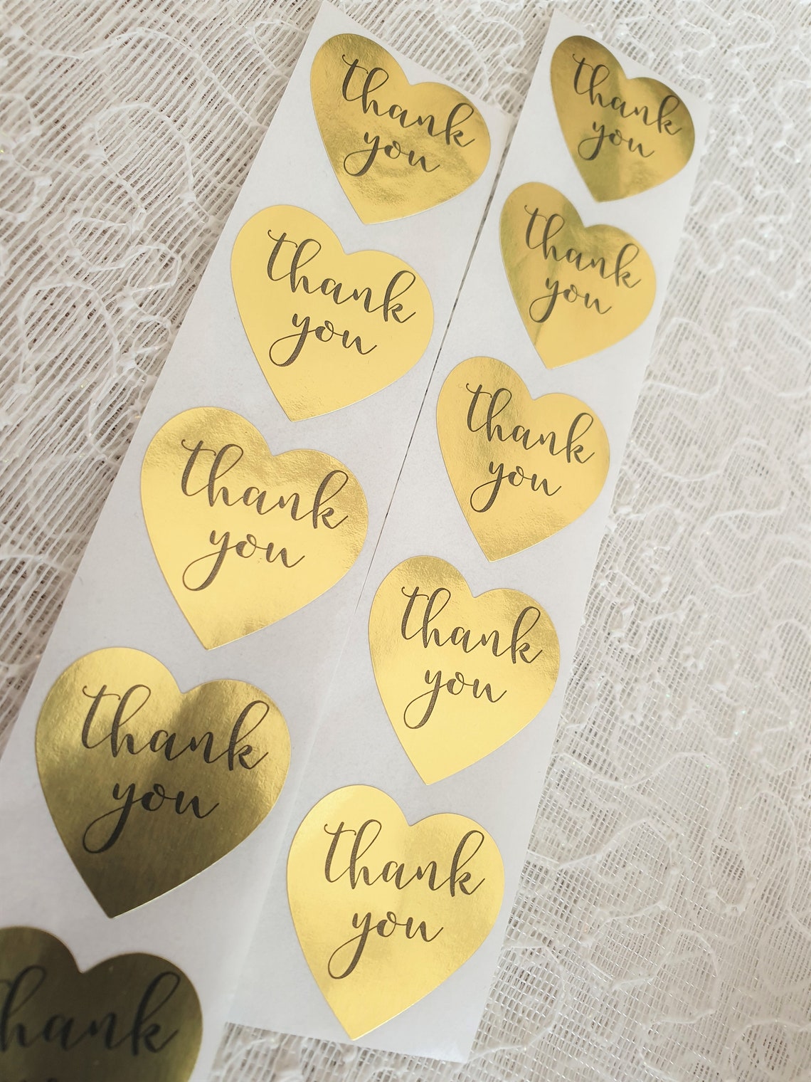 100X Golden Heart Adhesive Label Sticks Gift Tag Stickers Gold - Etsy