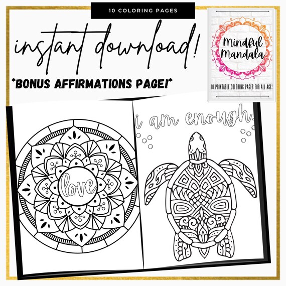 INSTANT Download Coloring Pages 10 | Etsy