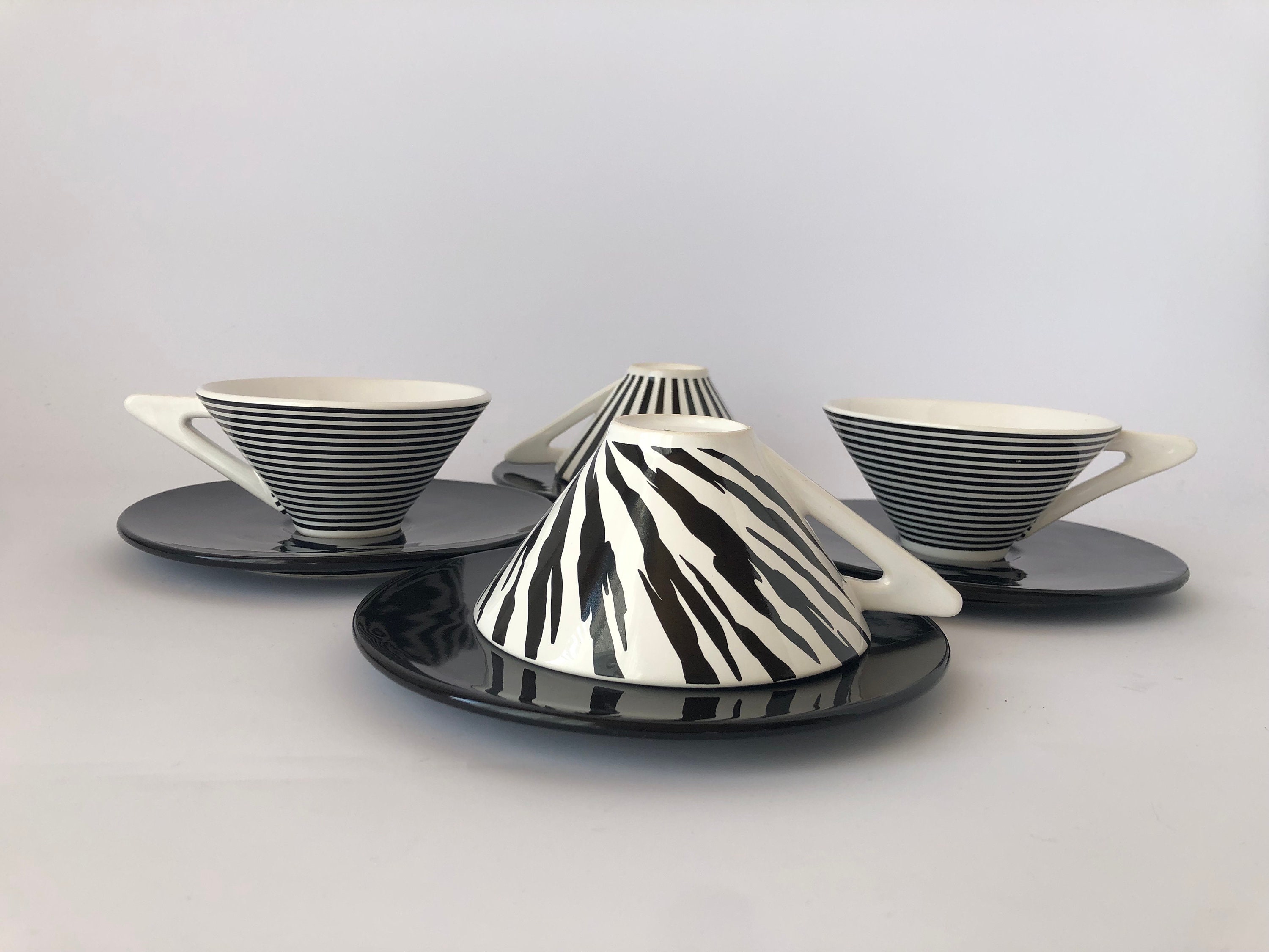 Mique, Sweden Tea Set, Memphis Style, Vintage From the 80s, 4x ...