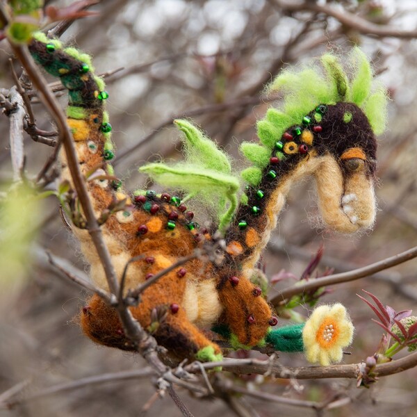 Felt Dragon - Etsy
