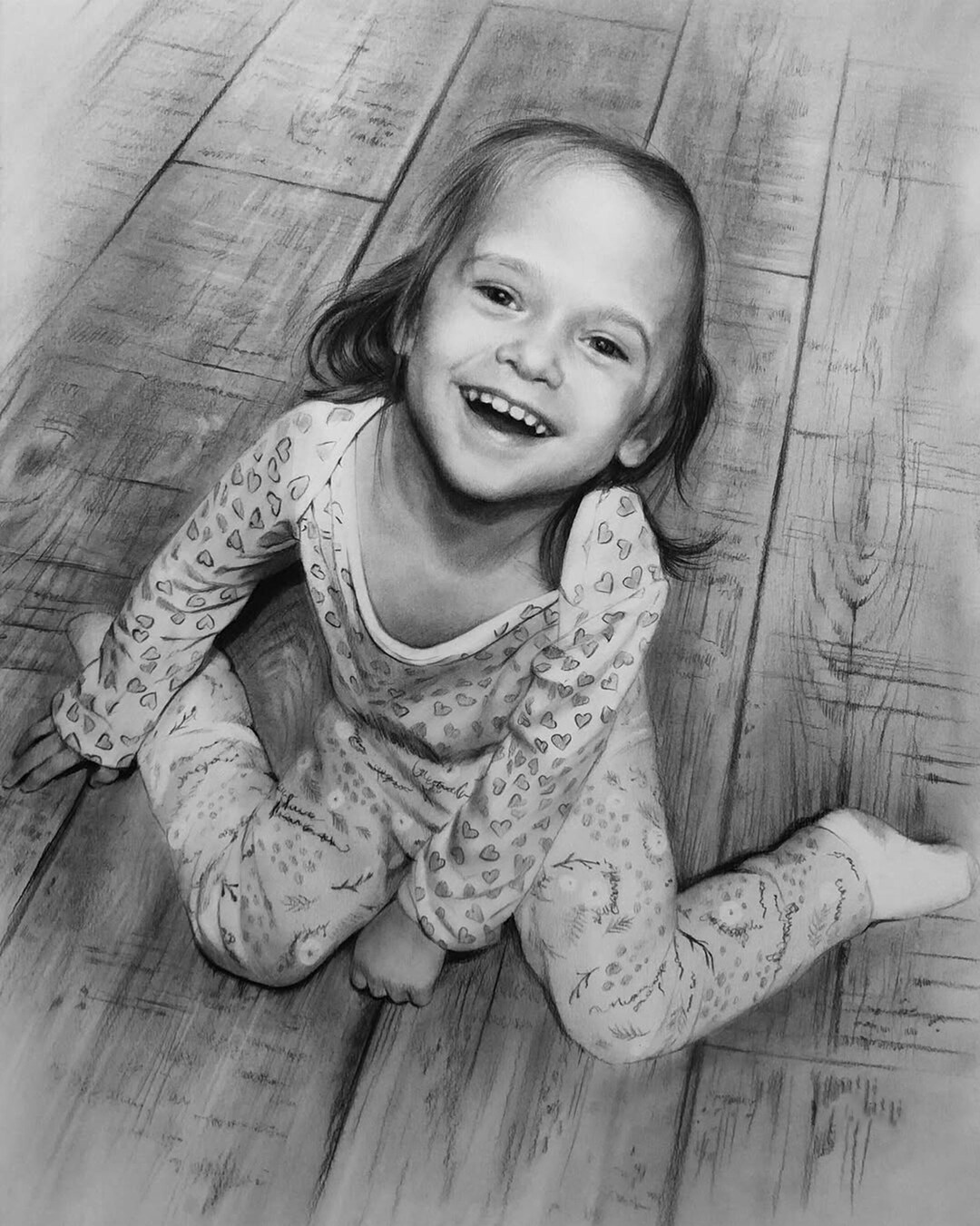 Custom Mother’s Day Portrait – Pencil Drawing From Photo, Personalized ...