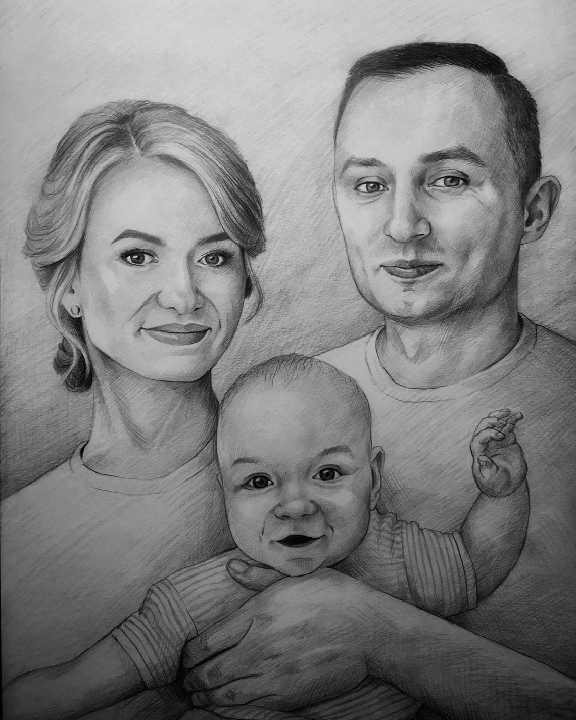 Portrait From Photo Custom Drawing Hand Drawn Portrait | Etsy