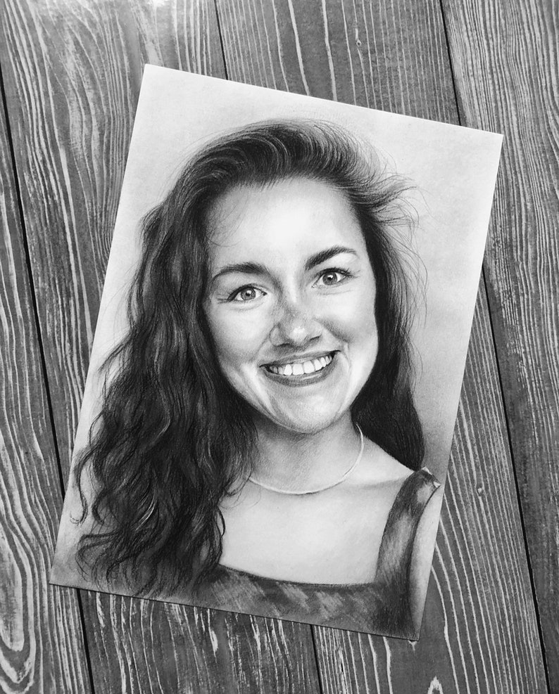 Custom Pencil Drawing From Photo, Personalized Hand-drawn Art, Custom ...