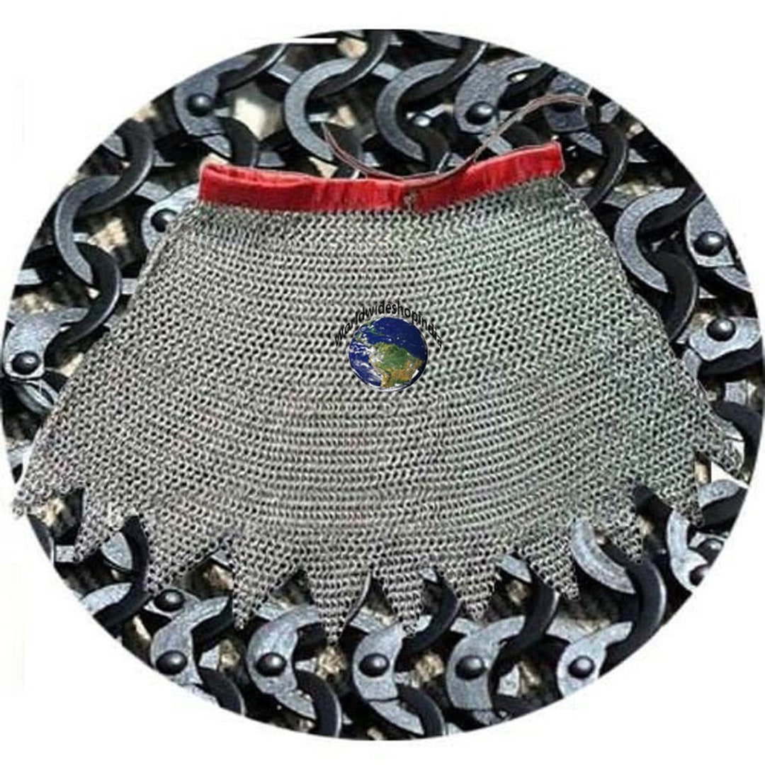 Medieval Knight Handmade Chain Mail Skirt 9 Mm Flat Riveted Washer Mild ...