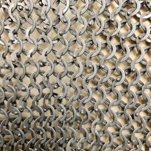8mm Chainmail Shirt, 8mm Flat Riveted With Solid Rings Chainmail Shirt ...