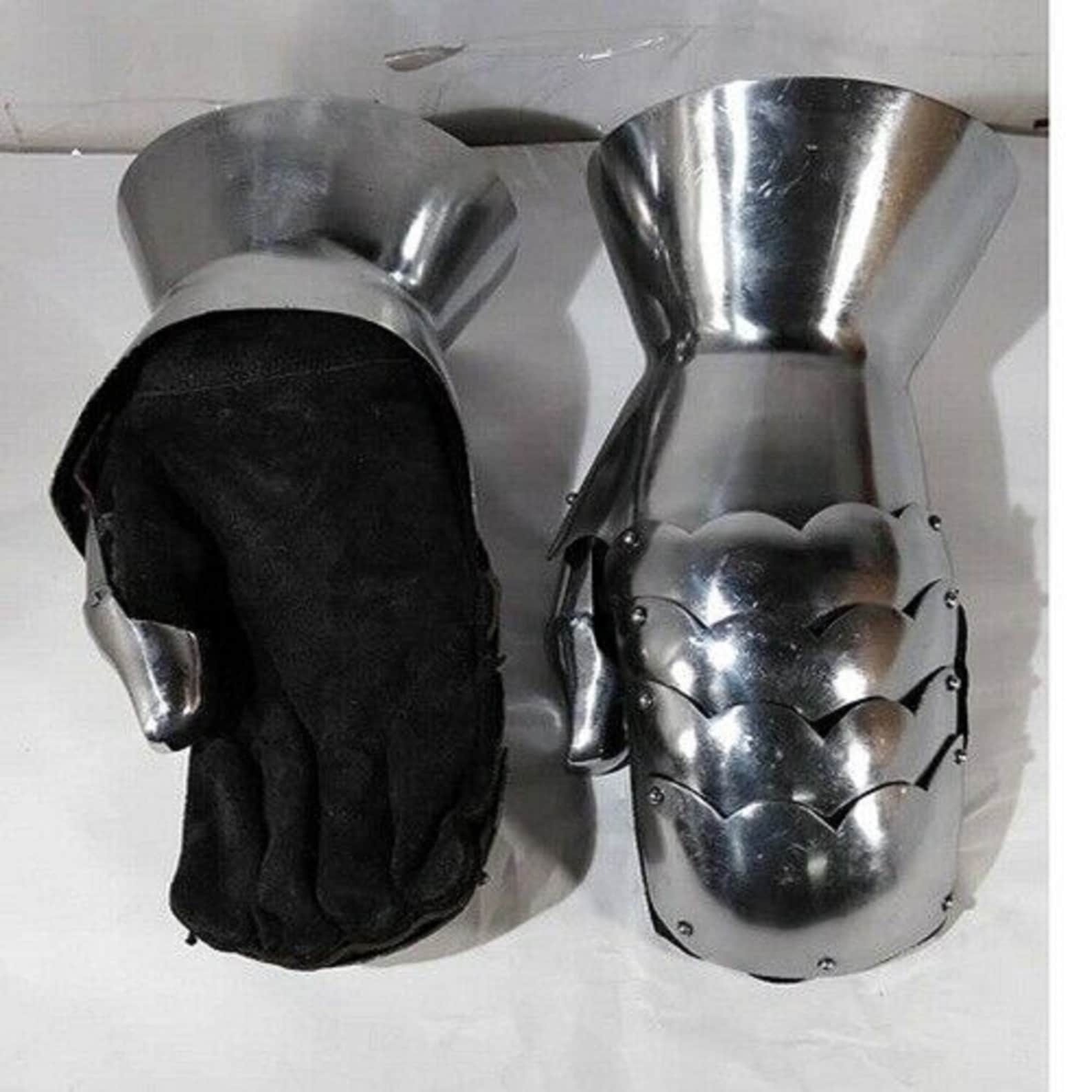 Medieval Gauntlets Steel Mitten SCA LARP 16G Gauntlets | Etsy