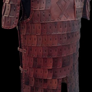Leather Lamellar Armor, Leather Lamellar Scale Armour Set Built for Use ...