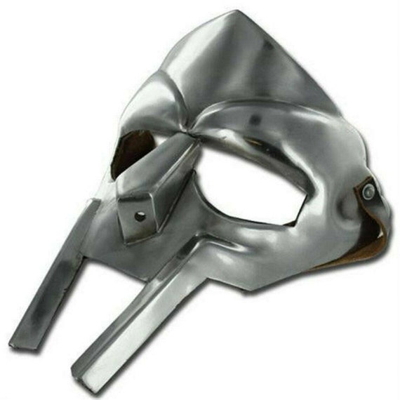 Militaria MF Doom Gladiator Mask Mad Villain Mild Steel Face Armour ...