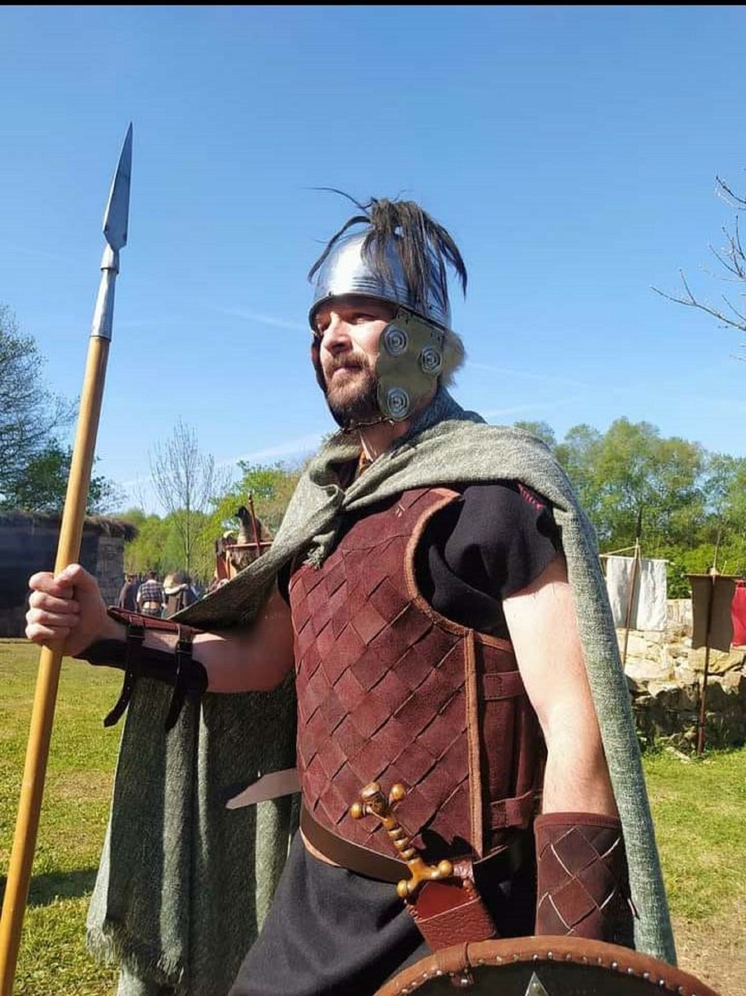 Mercenary Leather Body Armour Brown Weave Larphalloween Gift - Etsy