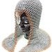 Butted Chainmail,open Neck Coif/hood, 10mm Aluminium,medieval Knight ...