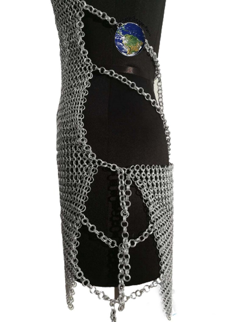 Fancy Style Chainmail Aluminum Silver Butted Dress Intimate - Etsy