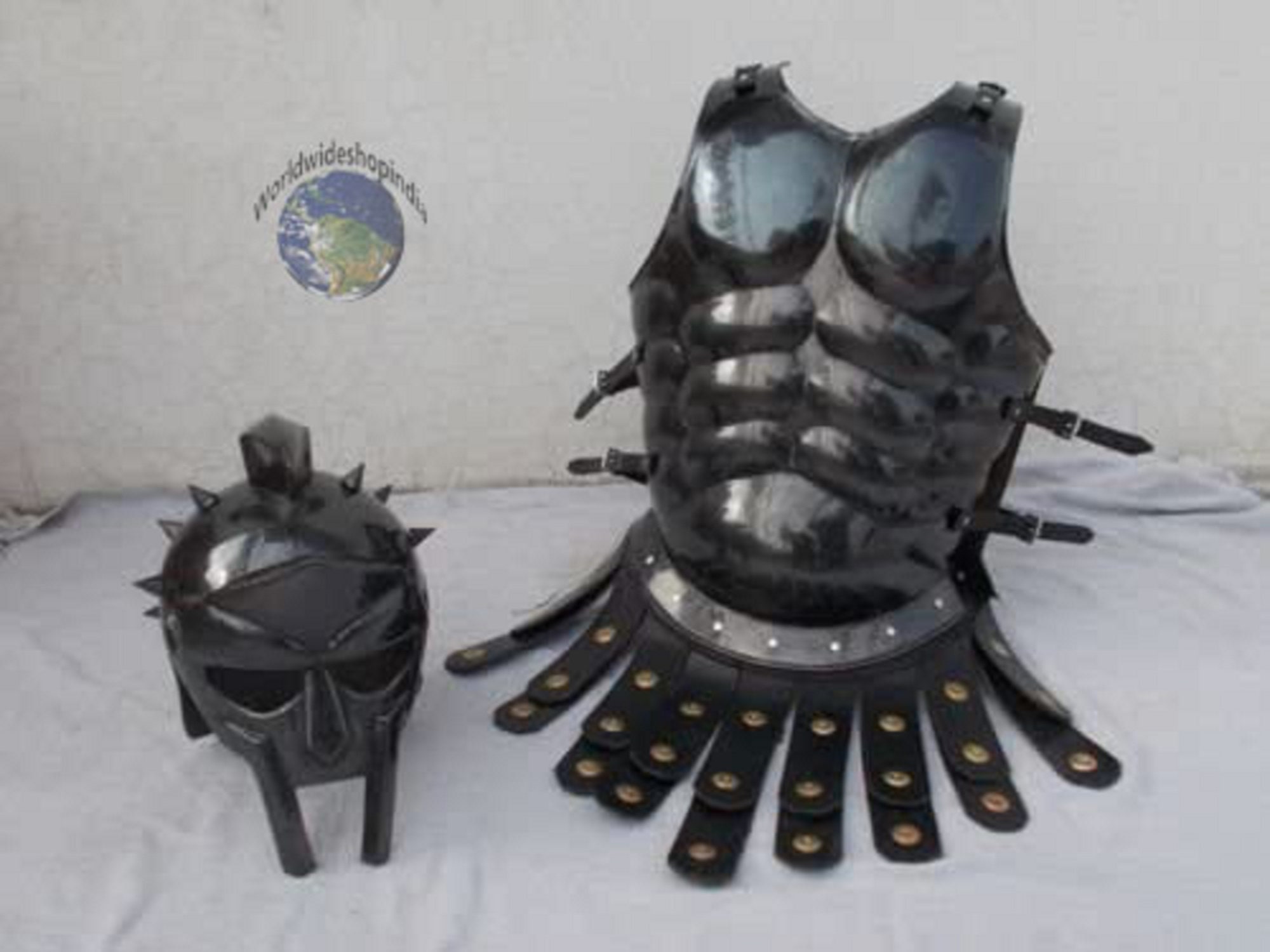 Roman Greek Muscle Body Armor Breastplate Forged Roman Conqueror Body ...