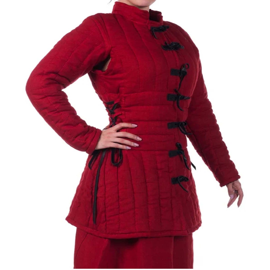 Female Red Gambeson With Padding Clothing Easter - Etsy