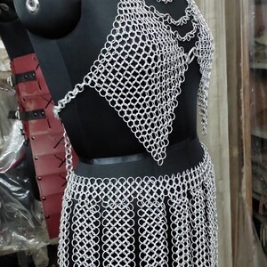 Chainmail Breastplate, Halter Top With Skirt Halloween Gift - Etsy