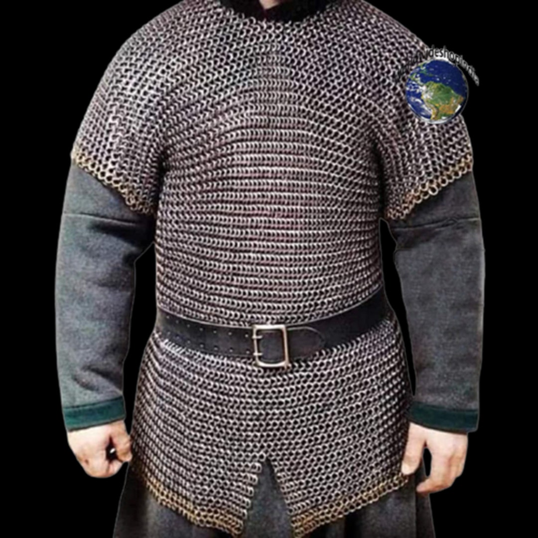 8mm Chainmail Shirt, 8mm Flat Riveted With Solid Rings Chainmail Shirt ...