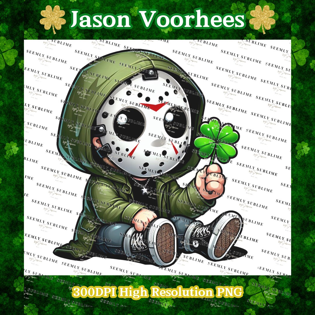 Jason Voorhees Friday the 13th St. Patricks Day Horror Movie PNG File ...