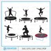 Trampoline Svg Trampoline Jump SVG Trampoline Silhouette - Etsy